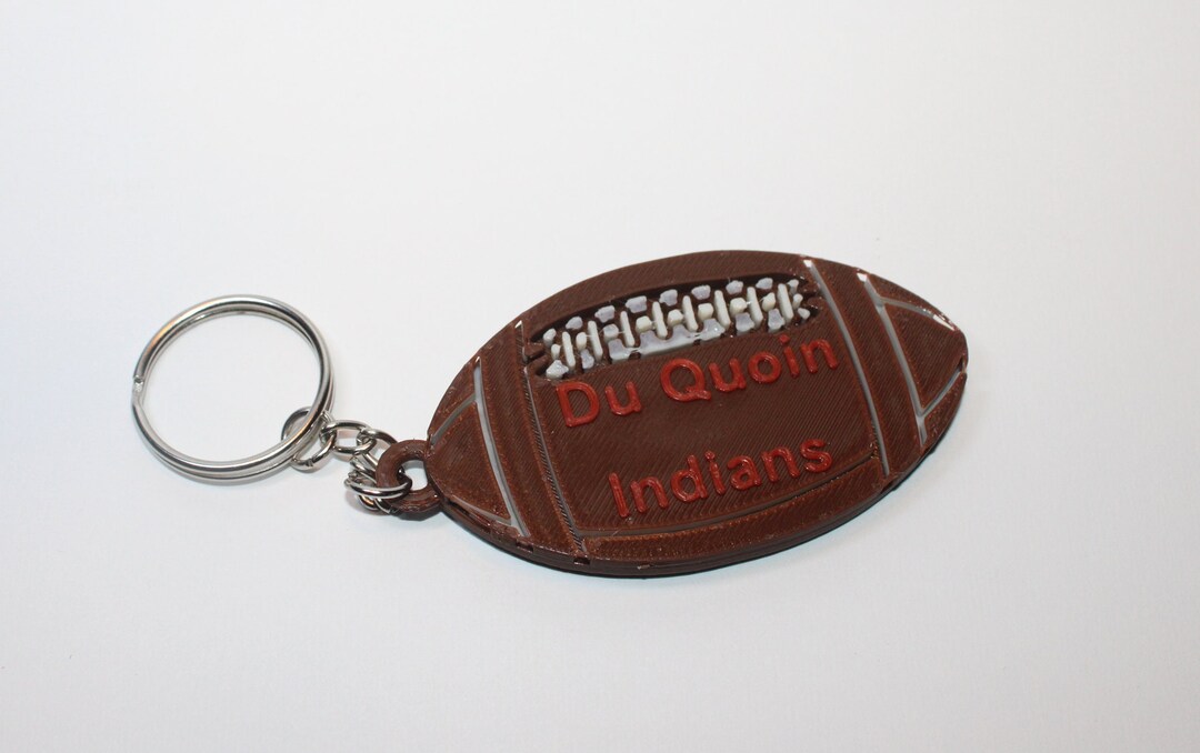 Personalized 3D Printed Football Keychain - Customize Your Game! - Etsy