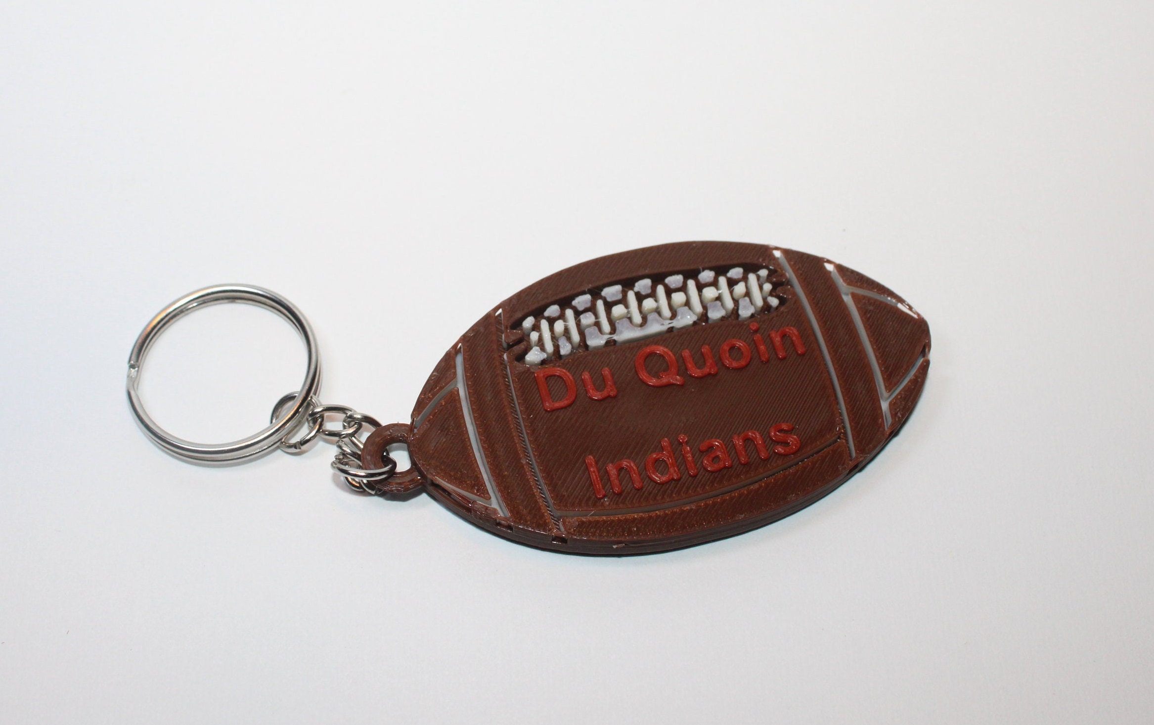 Personalized 3D Printed Football Keychain Customize Your - Etsy