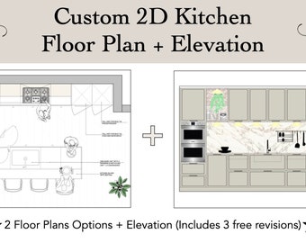 CUSTOM Detailed 2D INTERIOR PLAN residential or Commercial - Etsy
