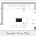 Custom 2D Kitchen Floor Plan Design | Space Saving Layout Service - Etsy