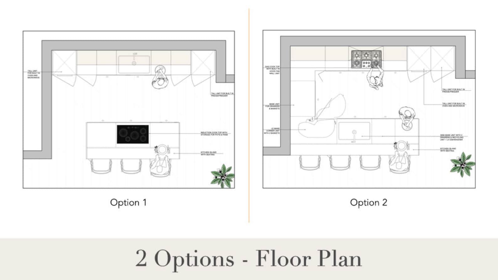 Custom 2D Kitchen Design: Floor Plan & Elevation - Etsy