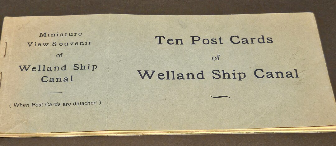 Rare 1930's 10 Postcard Booklet of Welland Ship Canal - Etsy