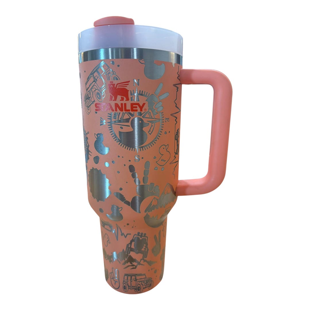 Offroad 4x4 40 Oz Stanley Quencher in Nectarine With Handle Lid Straw ...