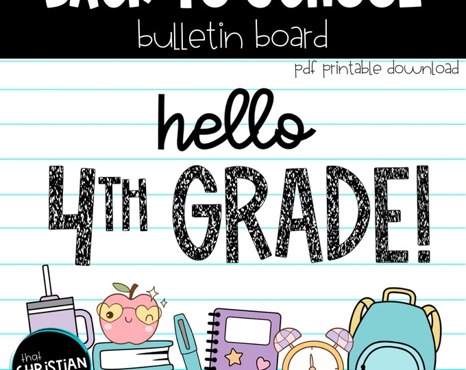 Hello ______ Grade! Back to School Bulletin Board Kit - Etsy