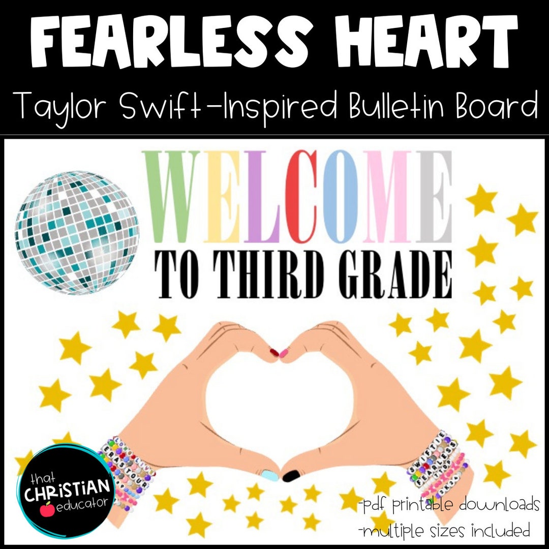 Welcome to Grade Eras Tour Fearless Inspired | Back to School Bulletin ...