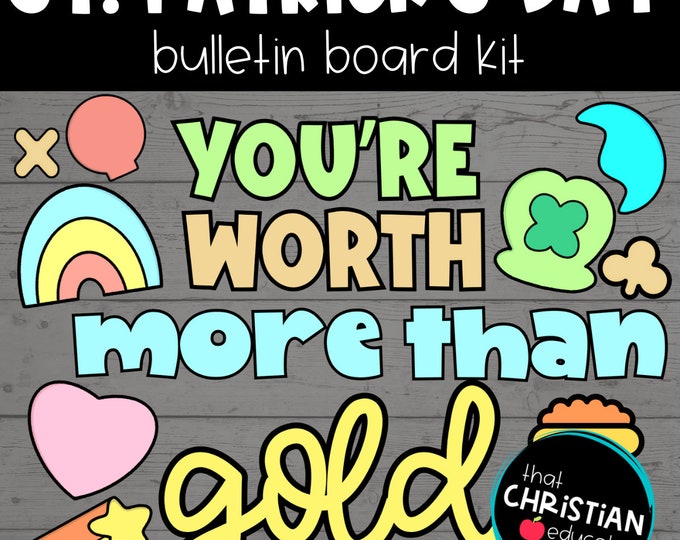 St. Patrick's Day Bulletin Board Kit | Lucky Charms | Christian ...