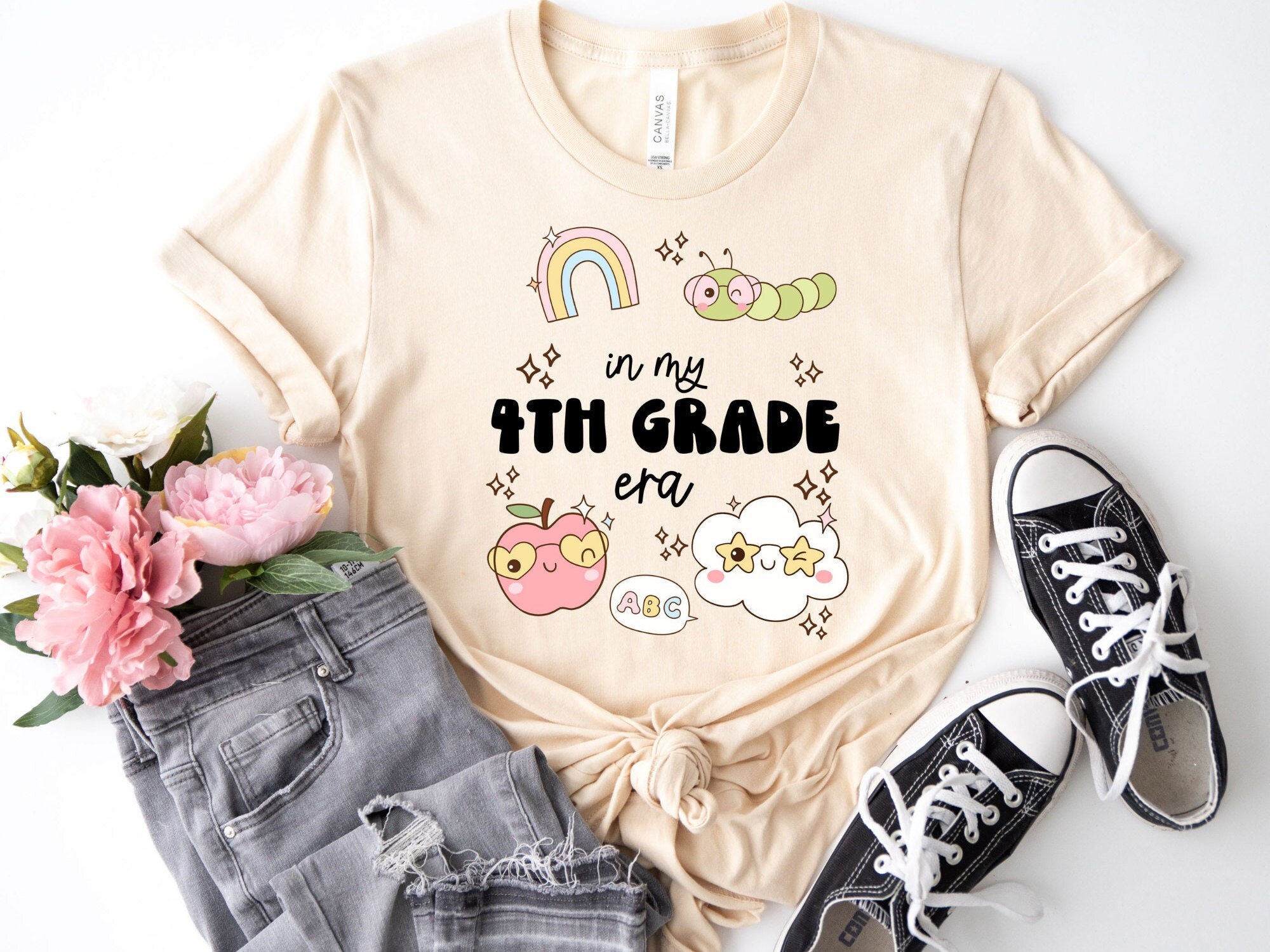 In My 4th Grade Era PNG Download | Teacher T Shirt | Back to School ...