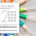 All About Numbers Preschool Printables + Number Tracing + Number Color ...