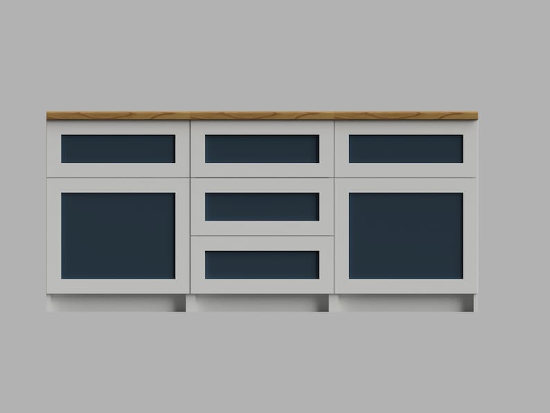Fusion 360 Parametric Kitchen Cabinet Door and Drawer - Etsy
