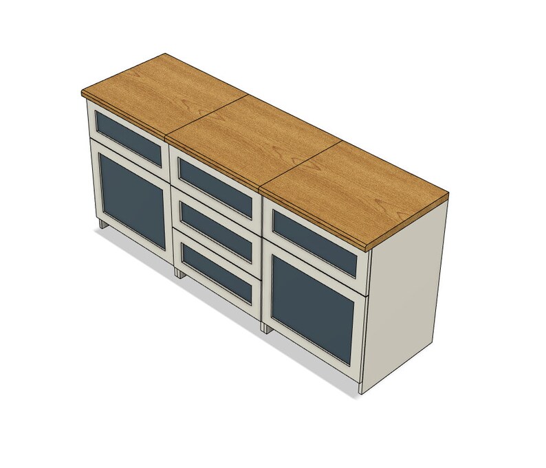 Fusion 360 Parametric Kitchen Cabinet Door and Drawer - Etsy