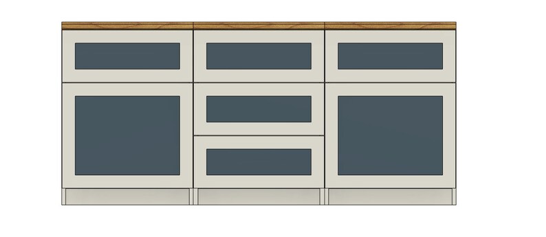 Fusion 360 Parametric Kitchen Cabinet Door and Drawer - Etsy