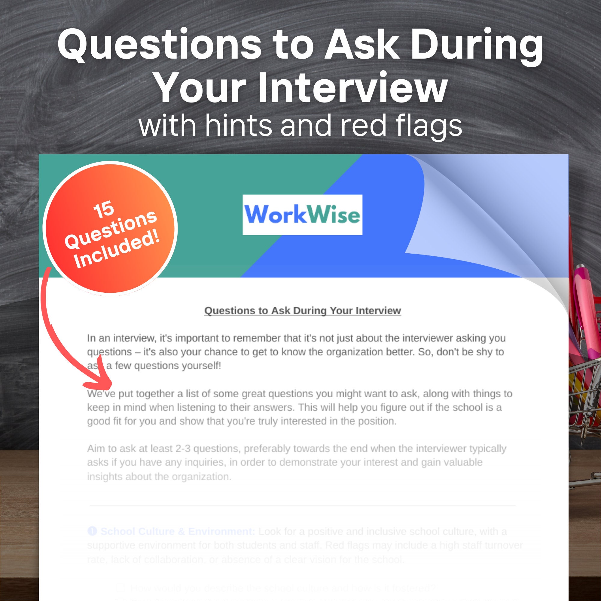 Elementary Teacher Interview Prep Kit: Q&A Flash Cards, Interview Tracker, Questions to Ask ...