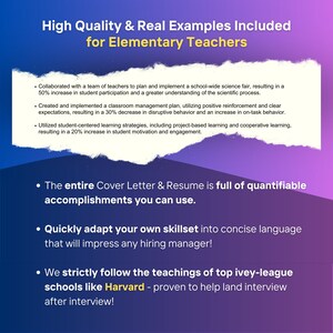 Resume for Teachers Pre-filled With Real Examples You Can Use, With 2 ...