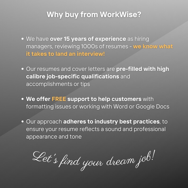 Resume Template for Any Professional, Including Cover Letter, Pre ...