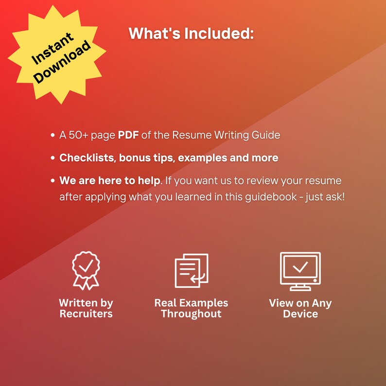 Resume Writing Guide How To Craft A Winning Resume 50 Pages Of Detailed Examples On How To