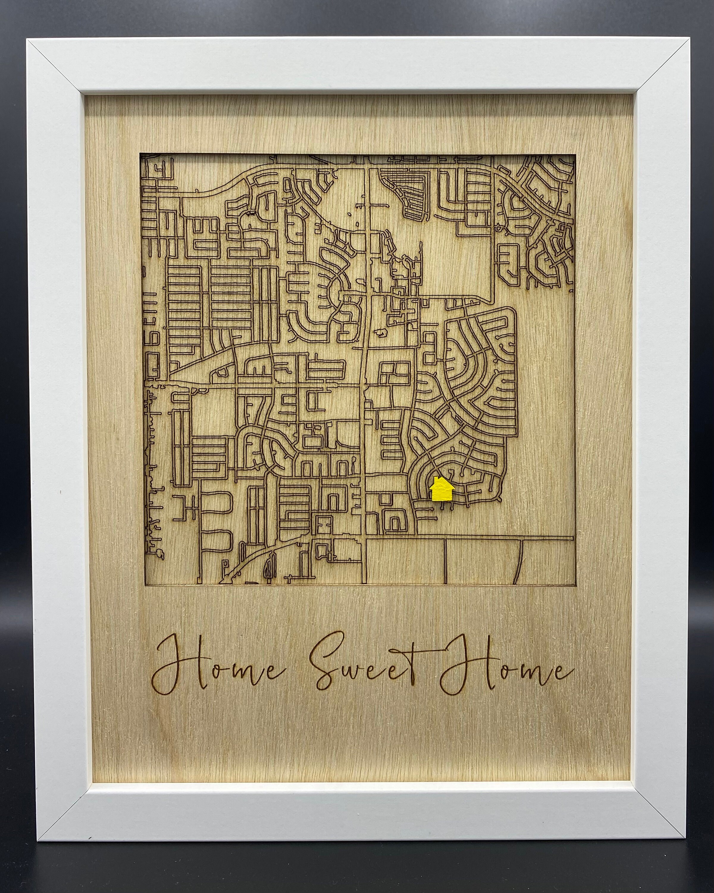 Custom Laser Cut Layers Map-personalized Gift Map-housewarming Gift ...