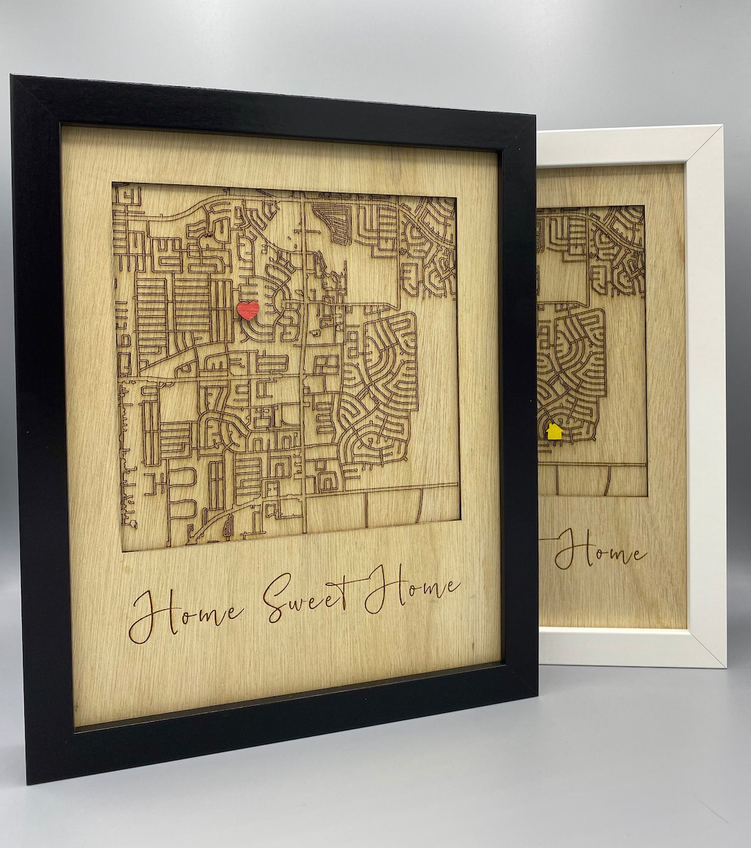 Custom Laser Cut Layers Map-personalized Gift Map-housewarming Gift ...