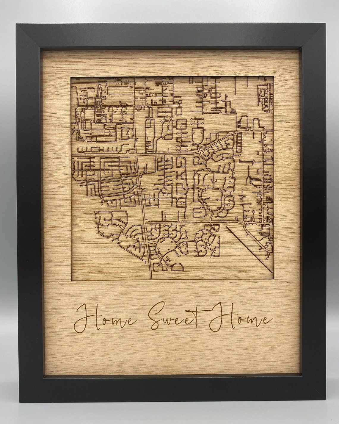 Custom Laser Cut Layers Map-personalized Gift Map-housewarming Gift ...