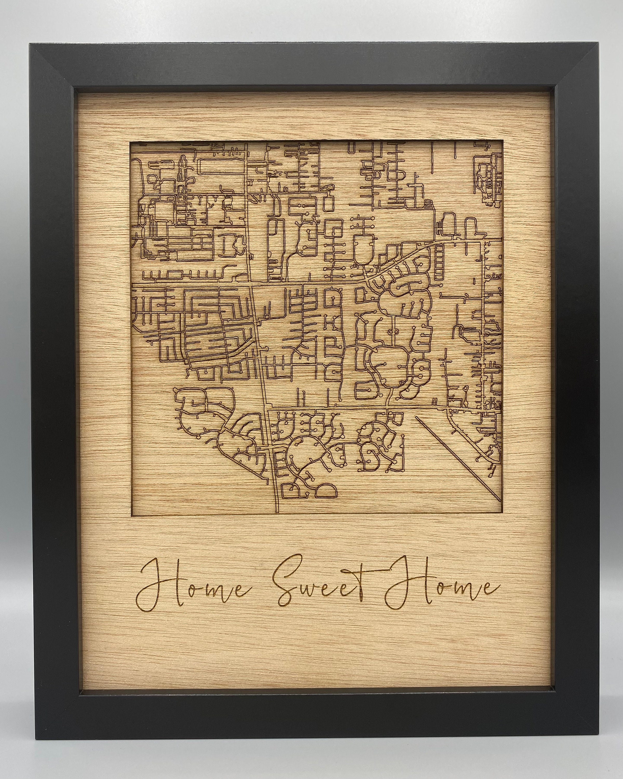 Custom Laser Cut Layers Map-personalized Gift Map-housewarming Gift ...