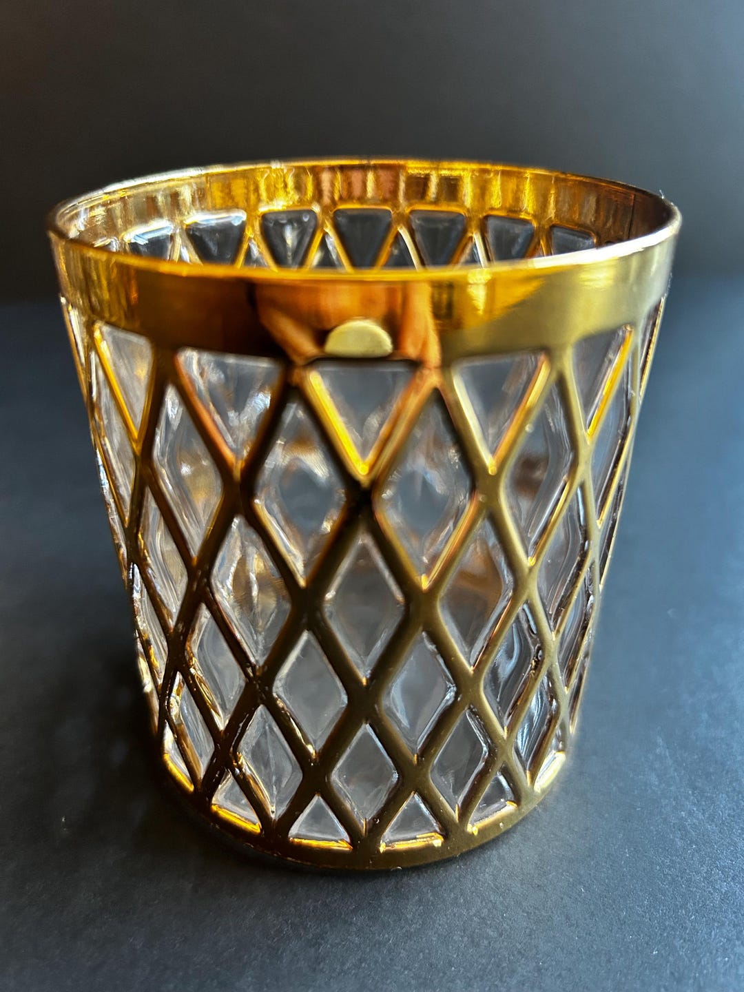 Imperial Glass Sekai Ichi Gold Old Fashioned Glasses.. Set of 4 - Etsy