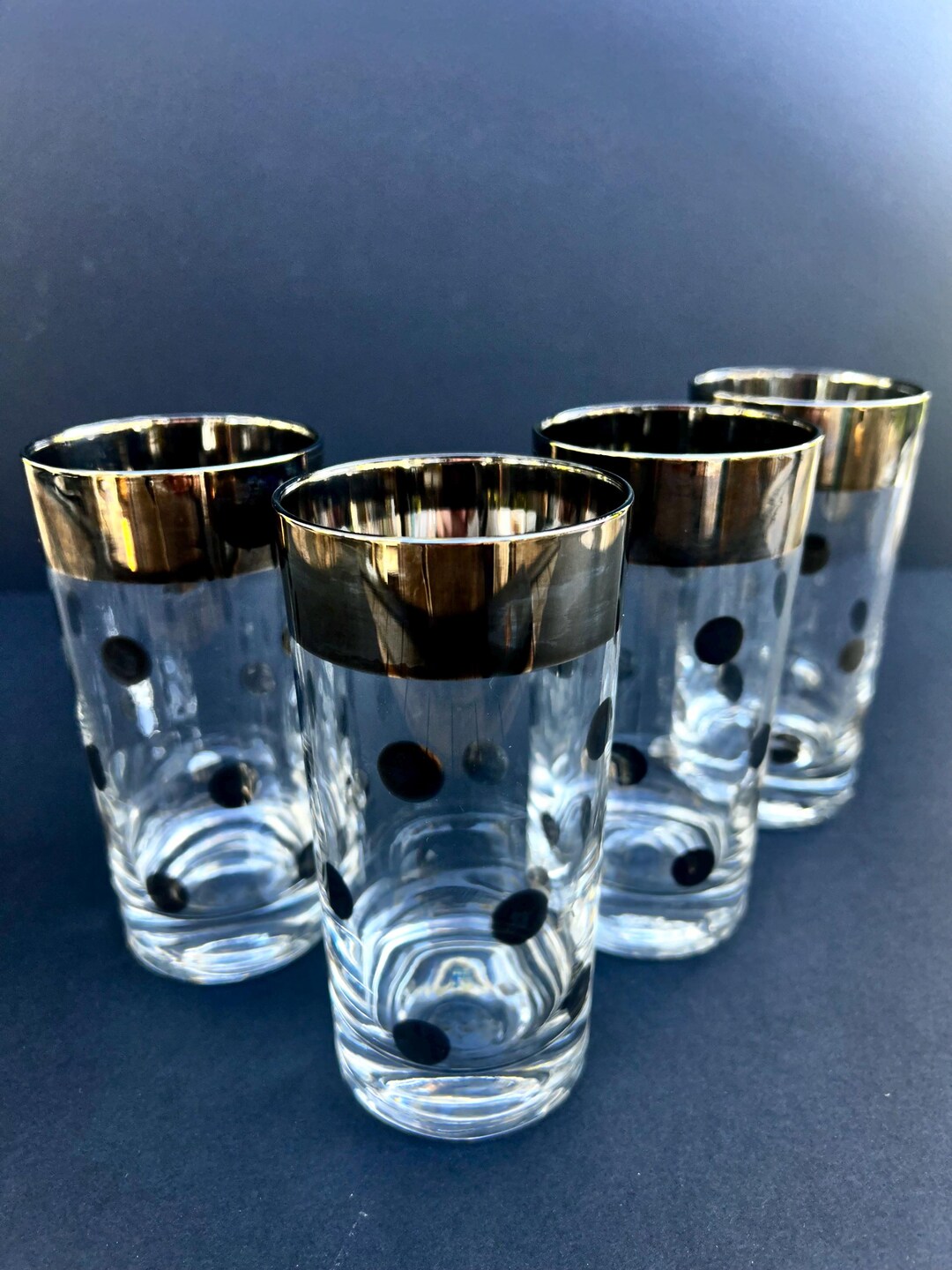 Queens Lusterware Polka Dots Highballs.. Set of 4 - Etsy