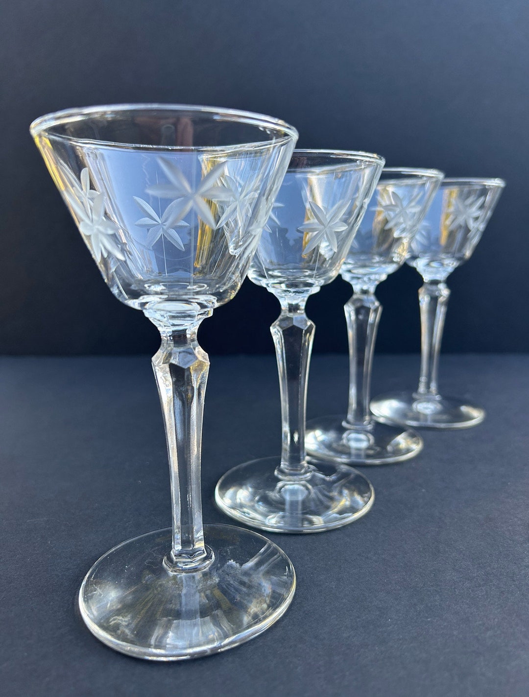 Libbey Candlelight Cocktail Glasses.. Set of 6 - Etsy