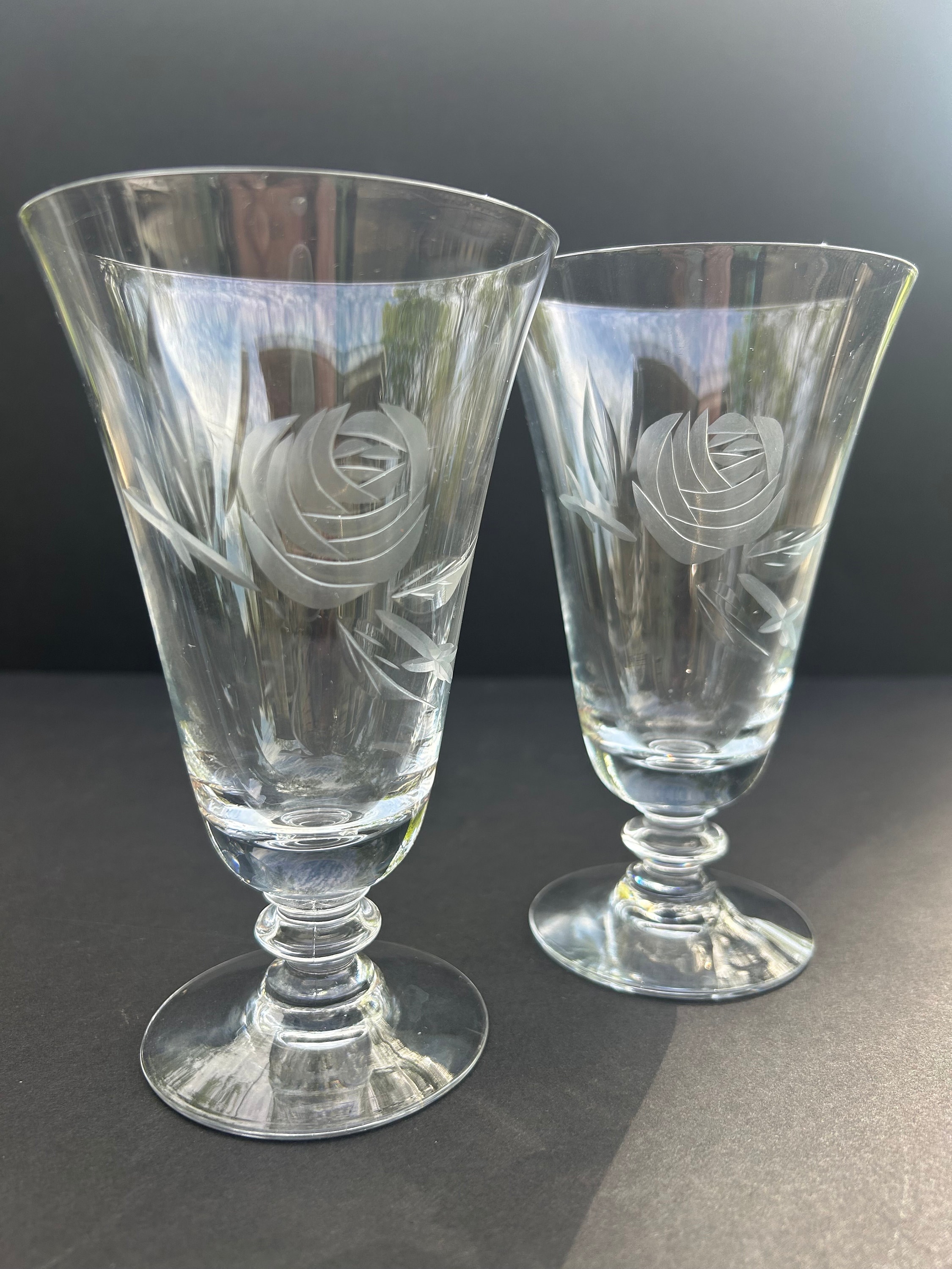 Fostoria Rose…signed.. Cocktail Glasses.. Set of 4 - Etsy