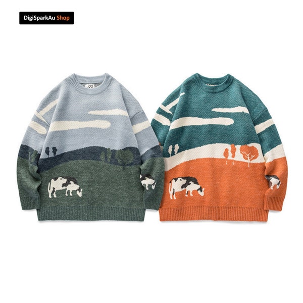 Cow Sweater - Etsy