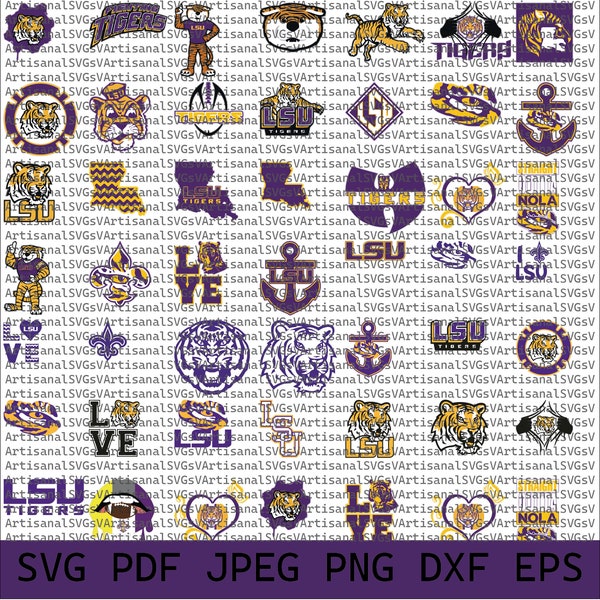 Lsu Svg - Etsy