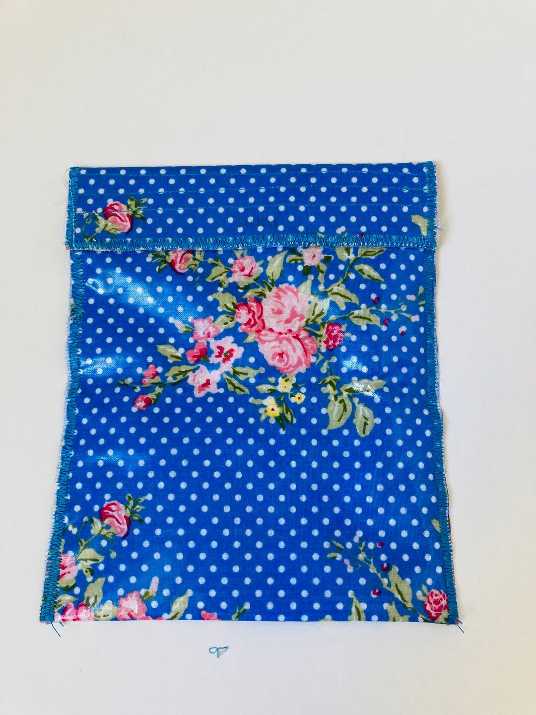 Waterproof Snack and Sandwich Pouch Blue Flower - Etsy