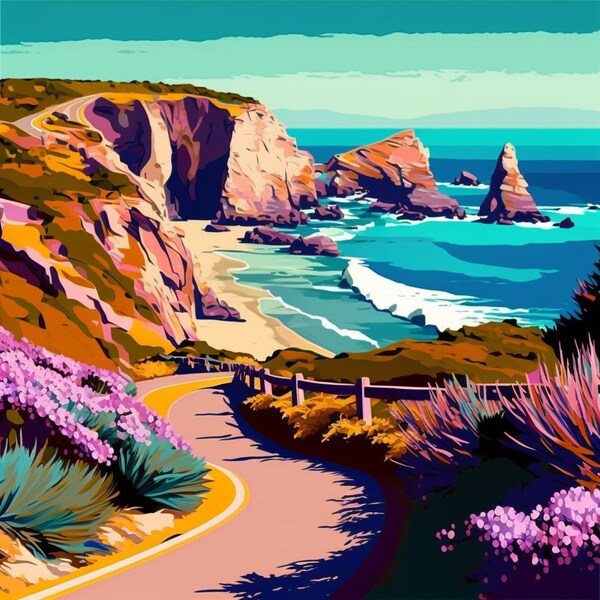 California Landscape - Etsy