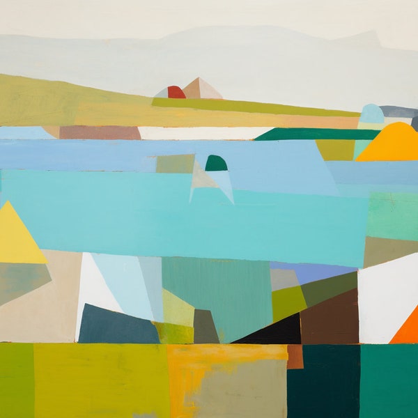 Colorblock Art - Etsy