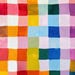 Gingham Abstract Art Print: Modern Colorful Geometric Wall Art (digital ...