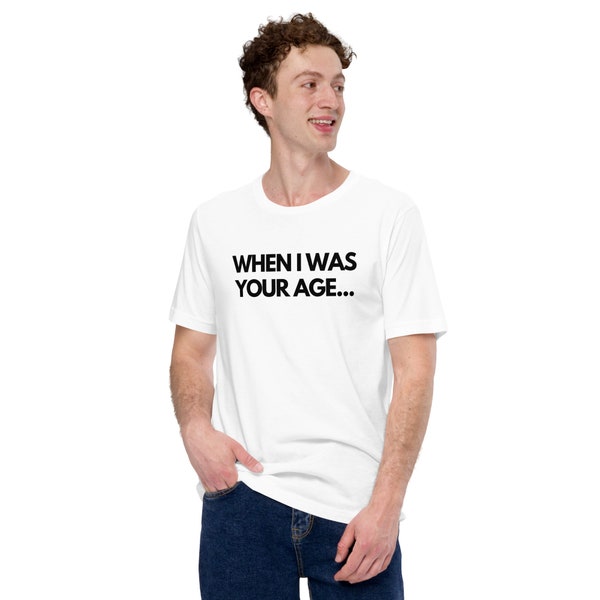 When I Was Your Age - Etsy