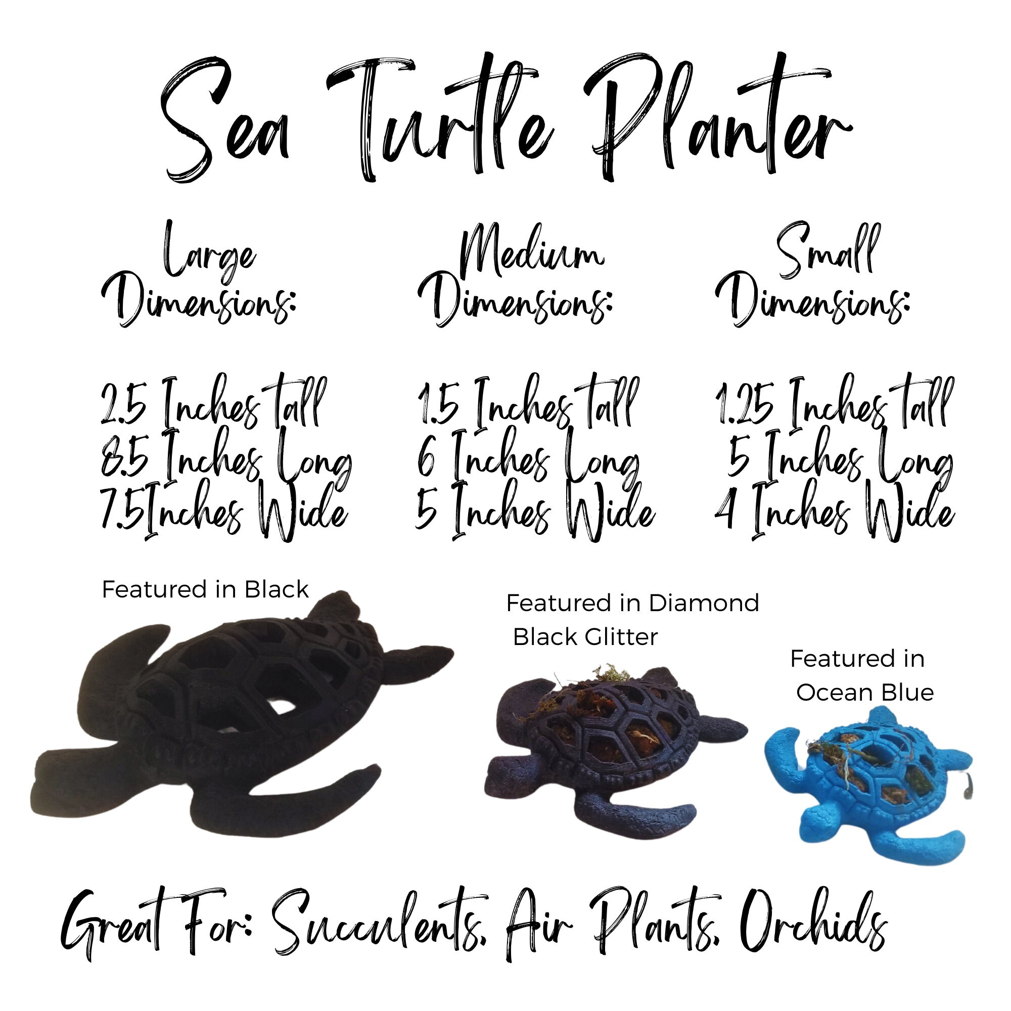 Small Sea Turtle Planter - Etsy