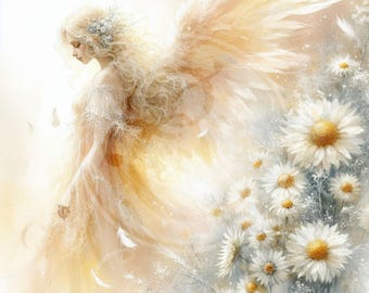 1 Habakkuk 2:3 Daisy Angel Printable Set - Etsy