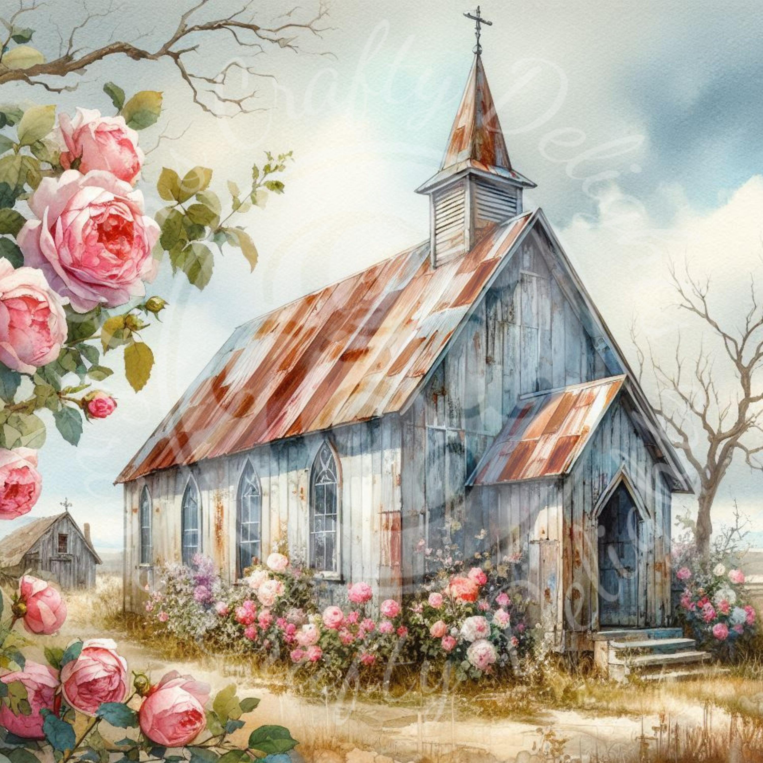 15 Spring Prairie Church - Etsy