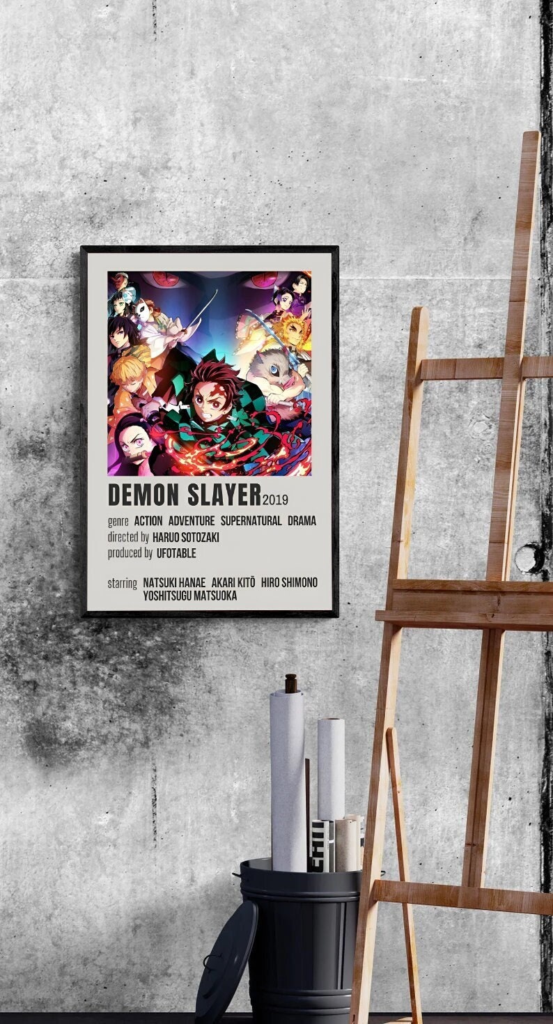 Demon Slayer Poster Demon Slayer Wall Art Gaming Print Girlfriend Gift ...