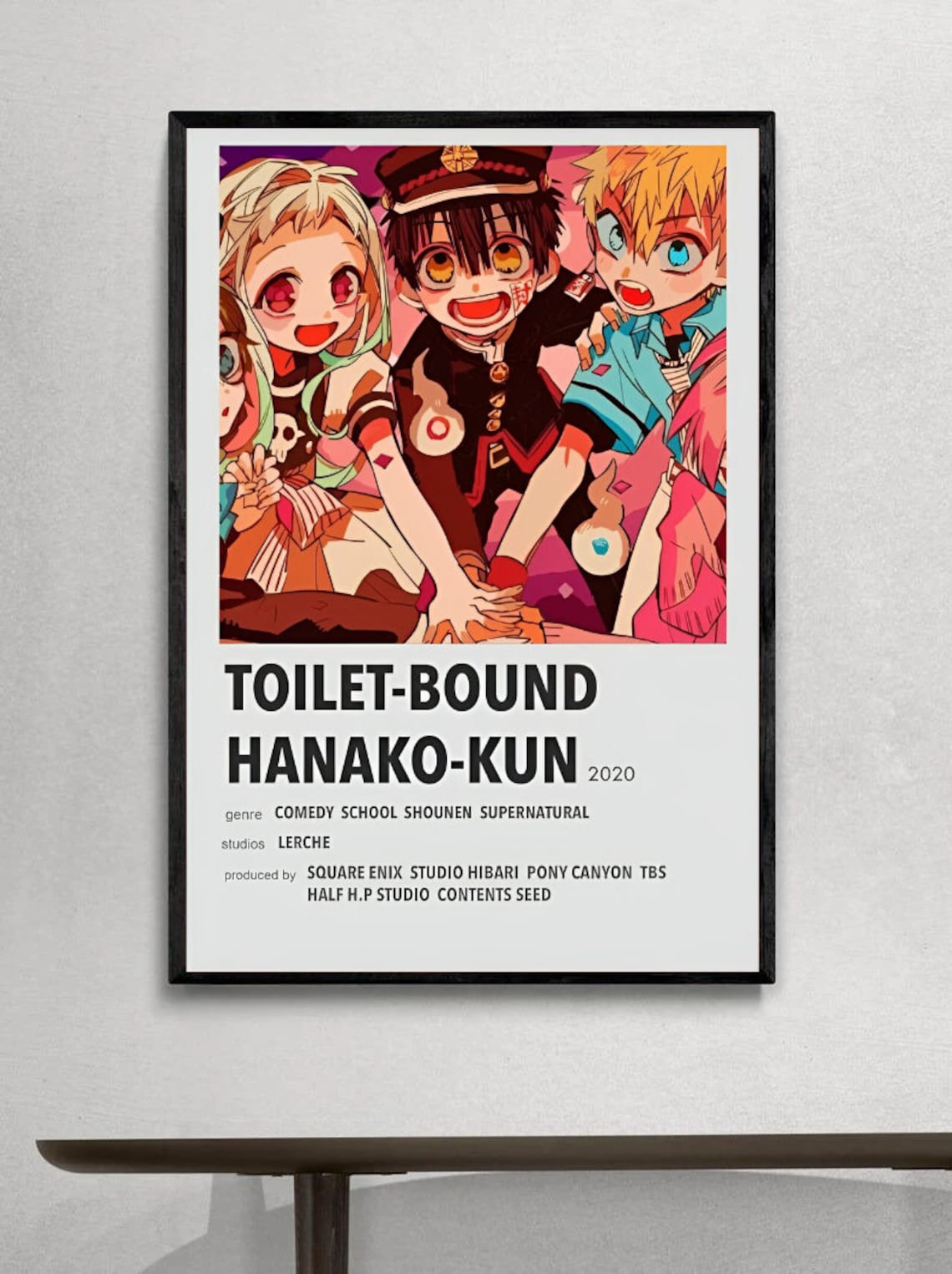 Toilet Bound Hanako Kun Poster TBHK Wall Art Gaming Print Girlfriend ...