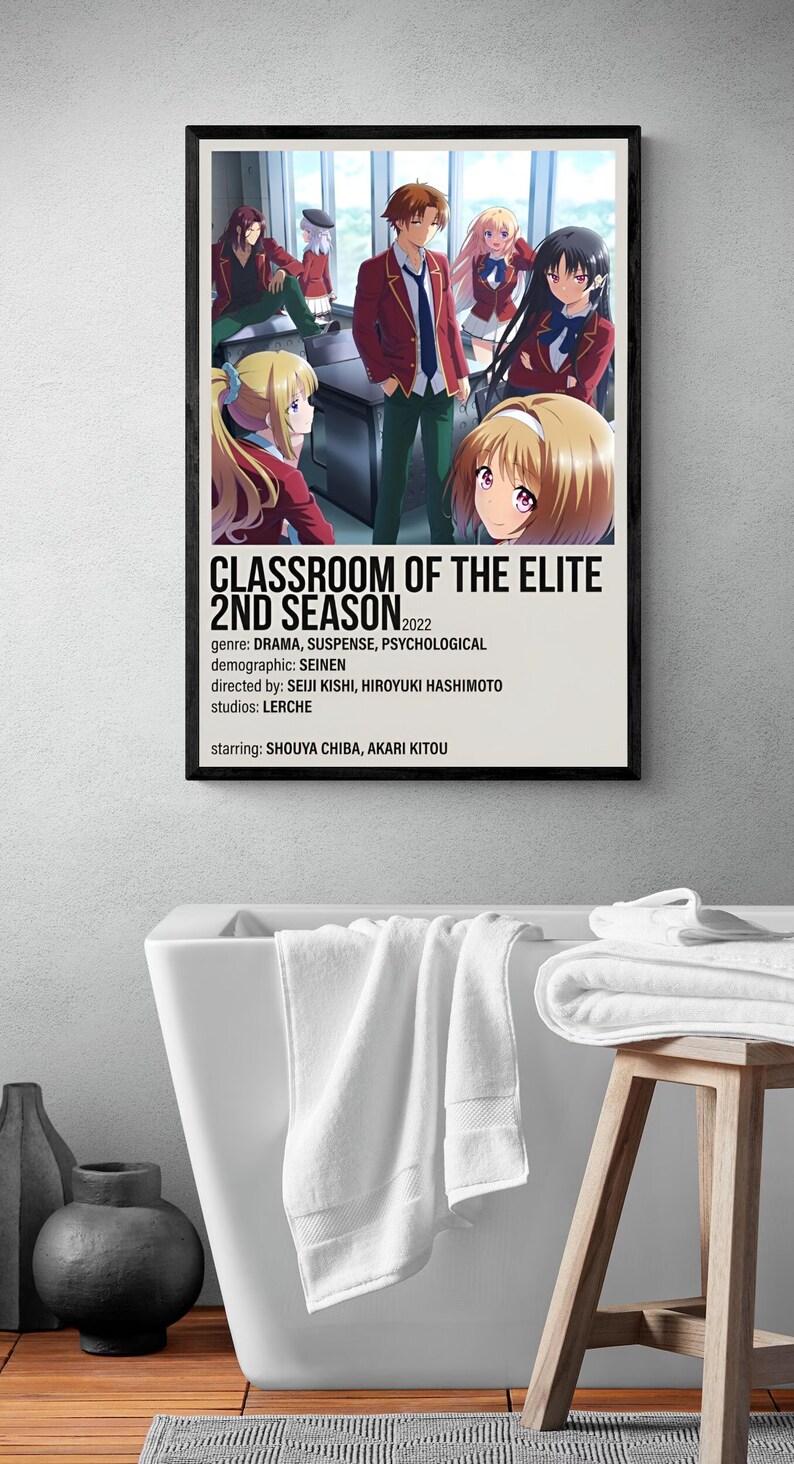 Classroom of the Elite Poster COE Wall Art Gaming Print Girlfriend Gift ...