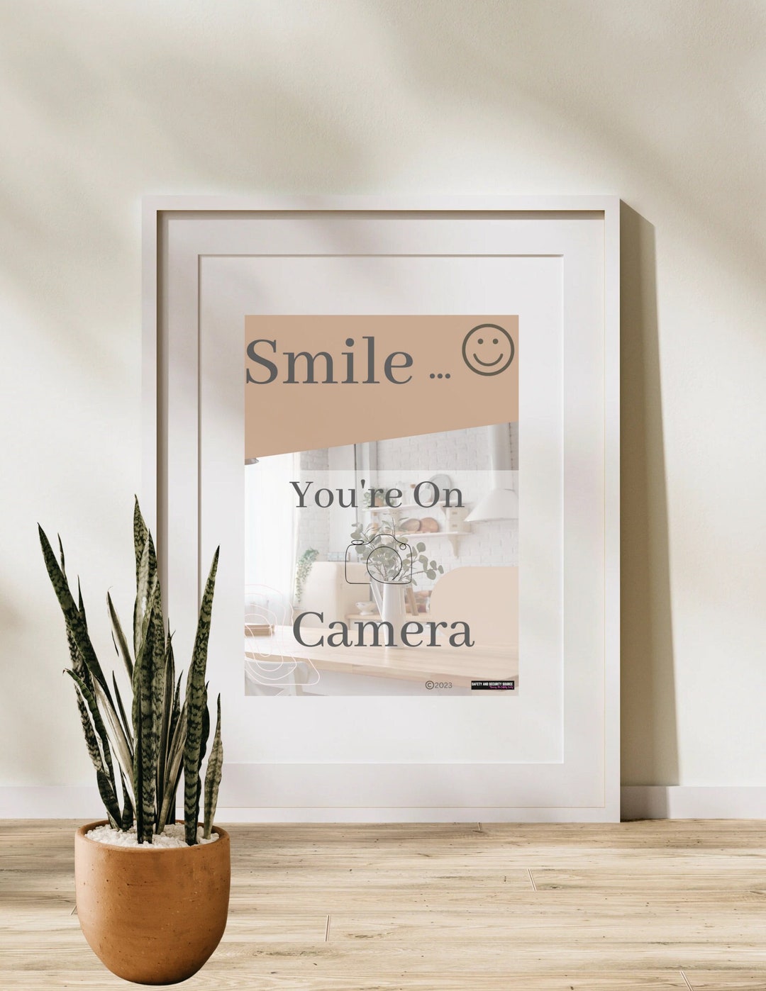 Smile, You're on Camera Warning Sign - Etsy