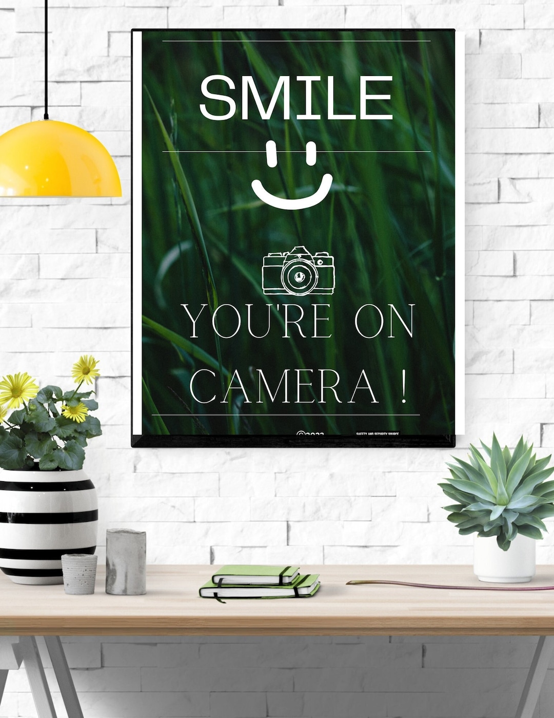 Smile You're on Camera Sign - Etsy