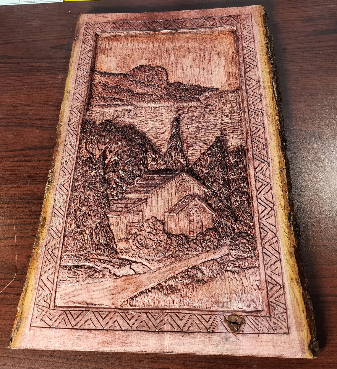 Lake Cabin Wood Carving Décor - Etsy
