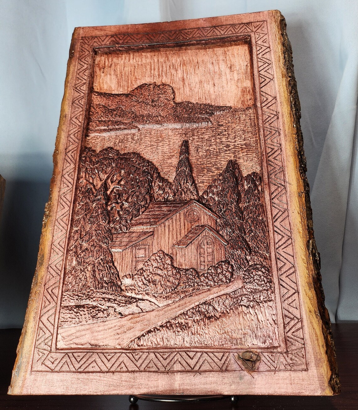Lake Cabin Wood Carving Décor - Etsy