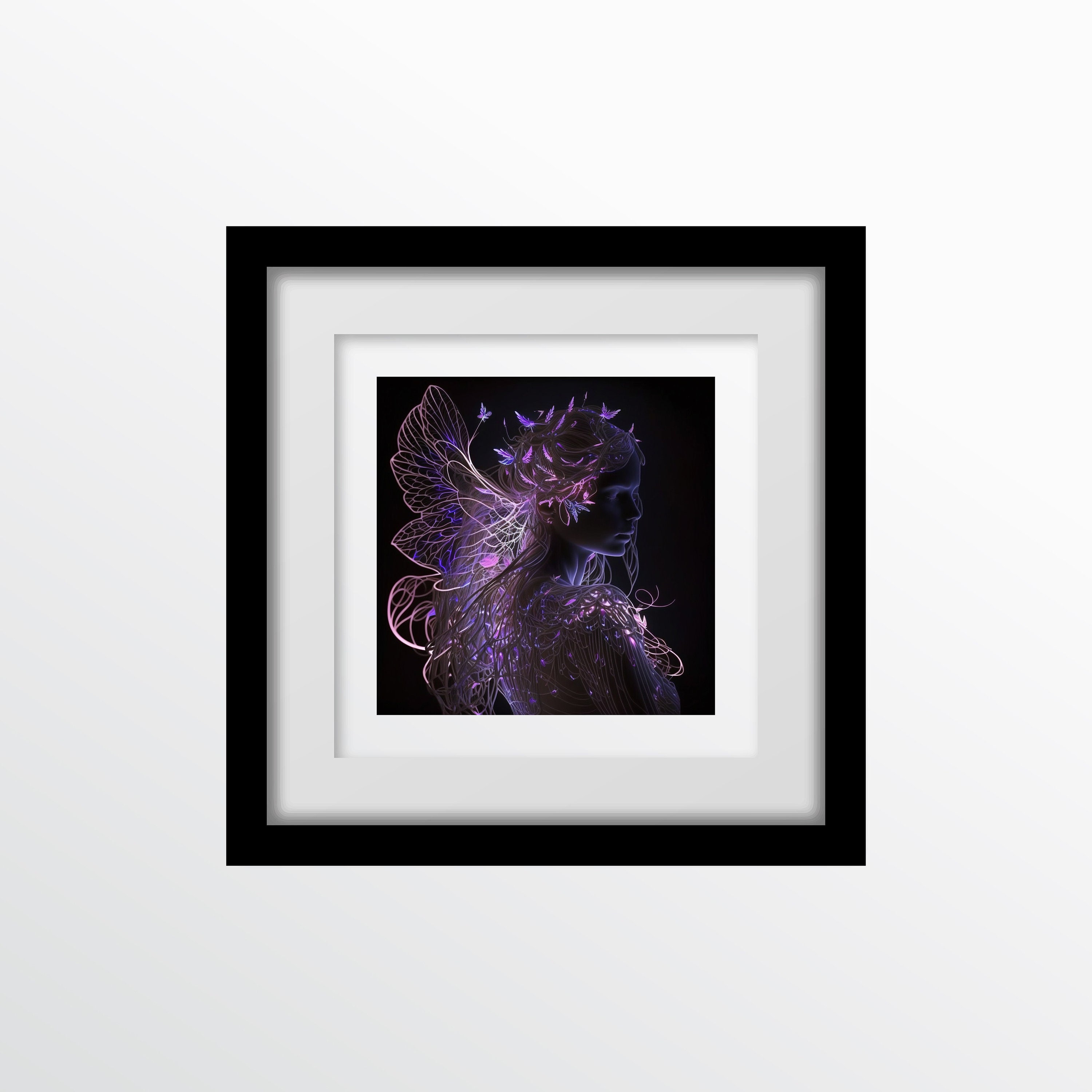 Adigitally Created Neon Fairy Print, Digital Print, Instant Download ...