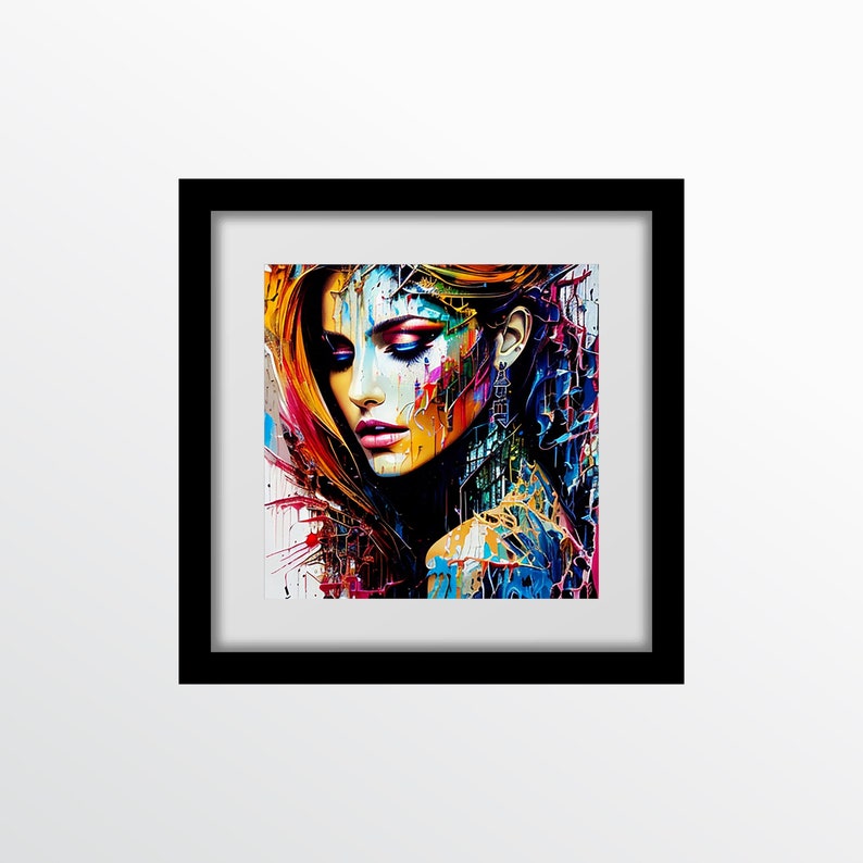 Digitally Created Abstract Woman Print. Digital Print - Etsy Digitally Created Abstract Woman Print. Digital Print - Etsy