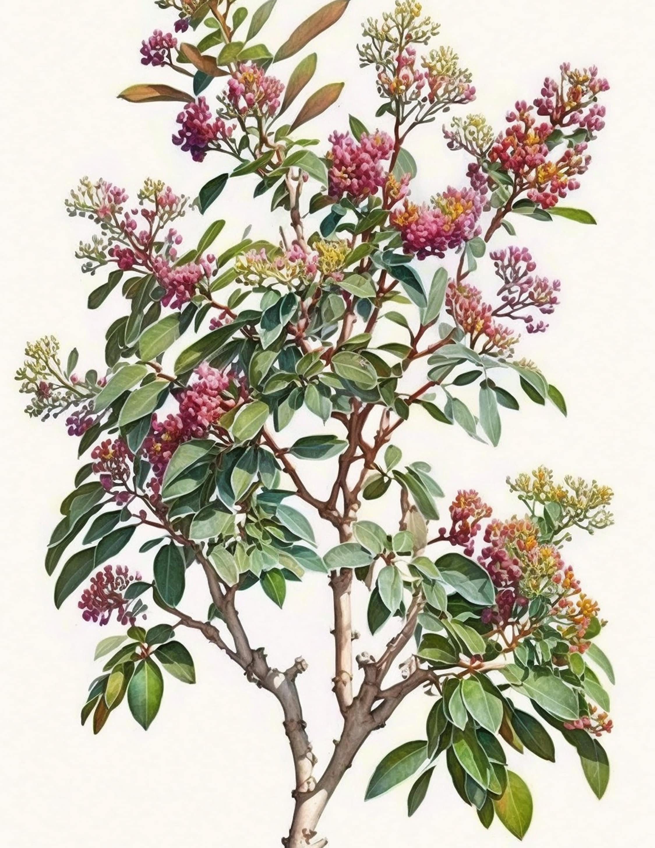 Watercolor Crape Myrtle Digital Print. Digital Print, Instant Download ...