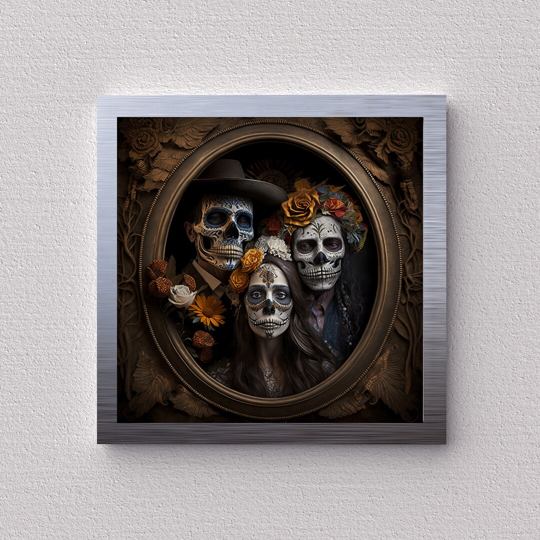 Beautifully Detailed Day of the Dead Digital Prints, Digital Print ...