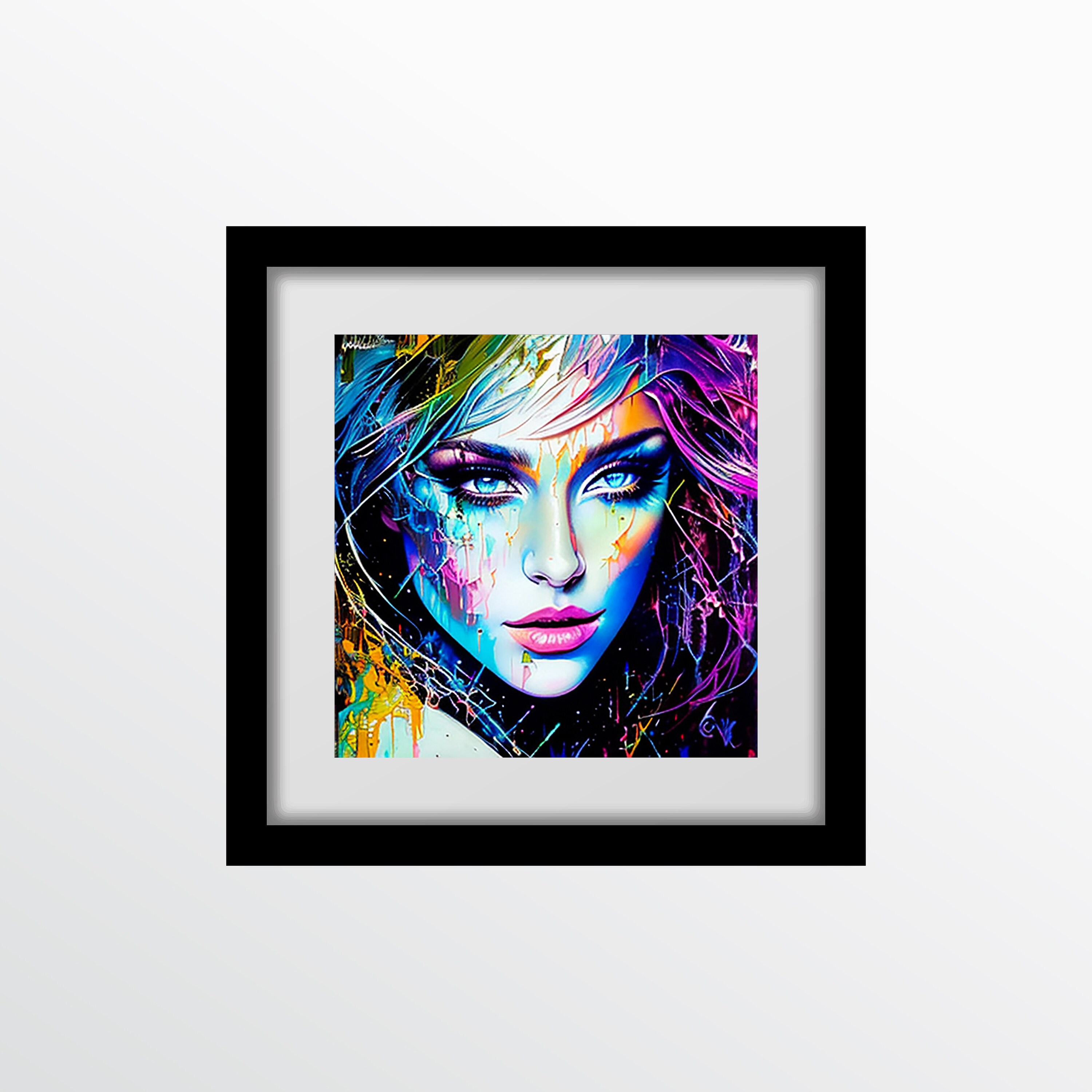 Digitally Created Abstract Woman Print. - Etsy Digitally Created Abstract Woman Print. - Etsy