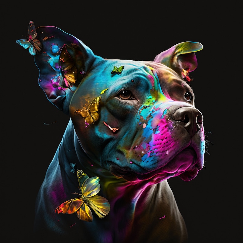 Pitbull Art - Etsy
